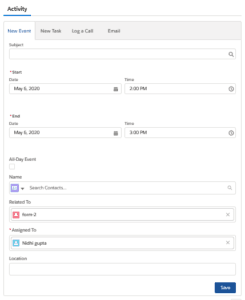 Activities: Tasks and Events in Salesforce | How to create and manage